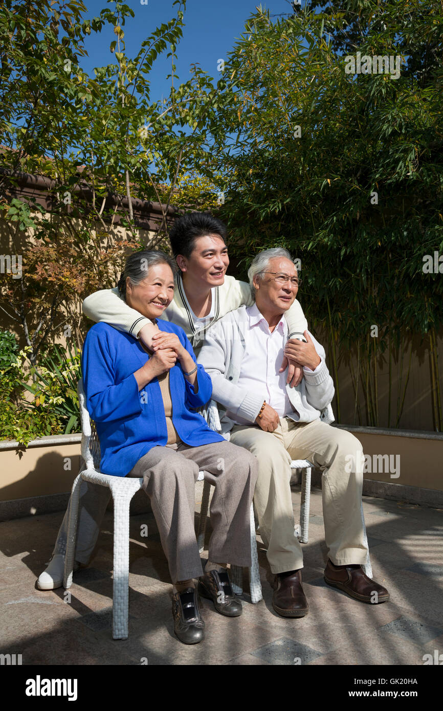 A man in the garden Stock Photo - Alamy