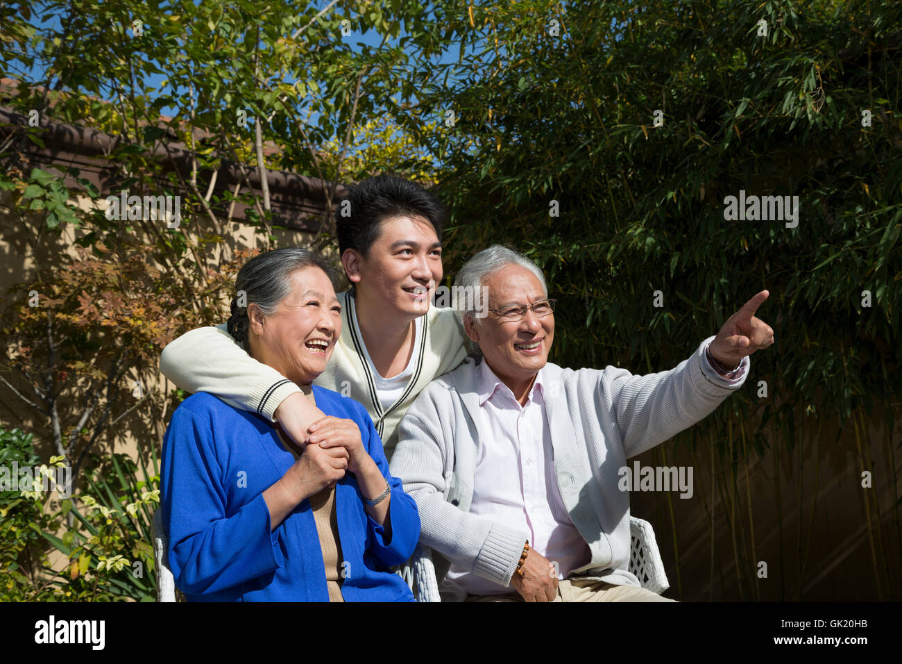 A man in the garden Stock Photo - Alamy
