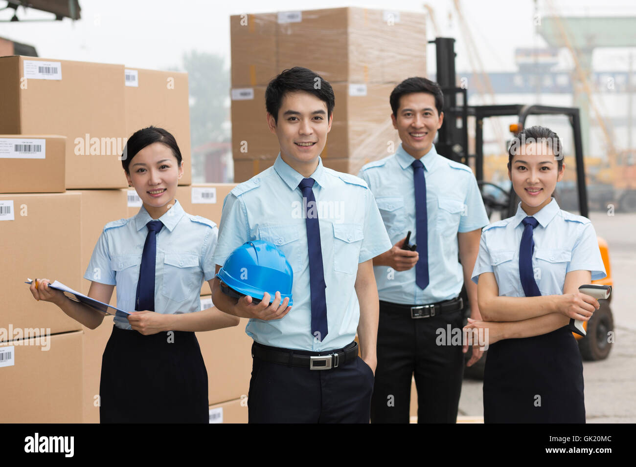 Logistics Warehouse Management Team Stock Photo - Alamy