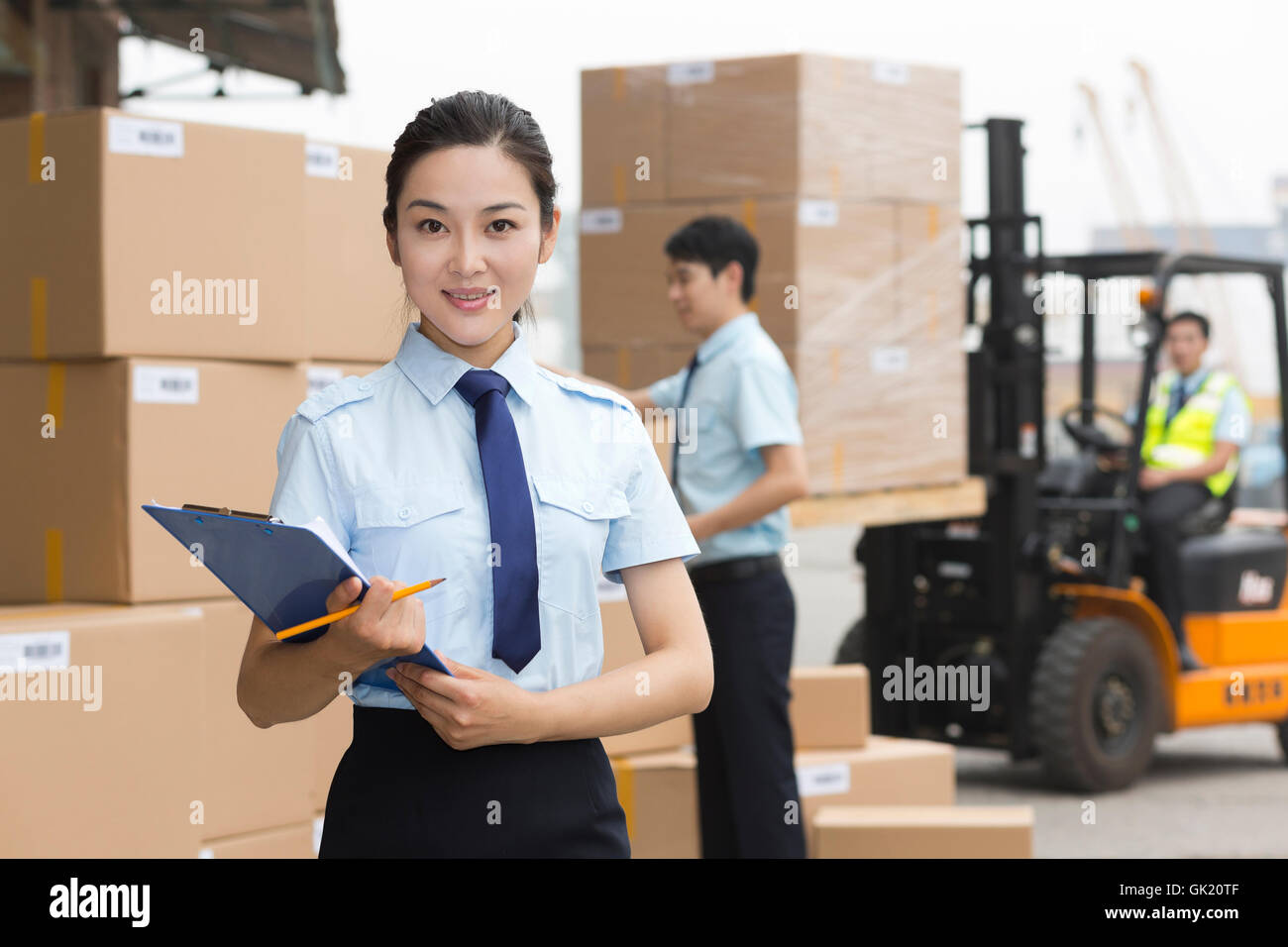 Logistics Warehouse Management Stock Photo - Alamy