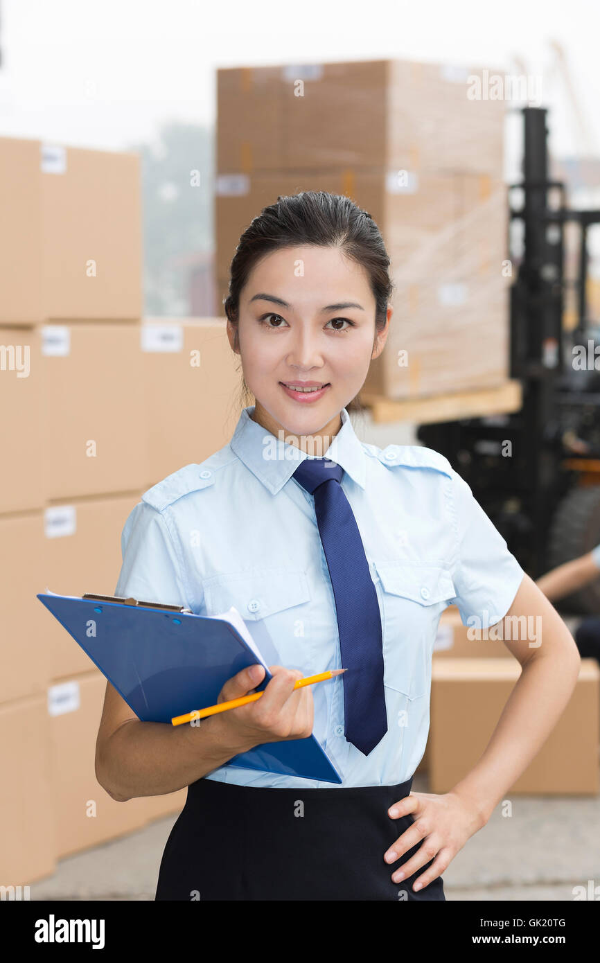 Logistics Warehouse Management Stock Photo - Alamy