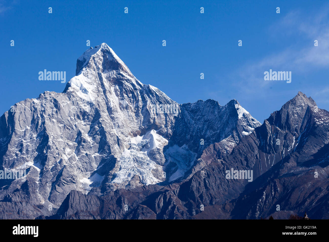 In Balang overlooking Siguniangshan Stock Photo - Alamy