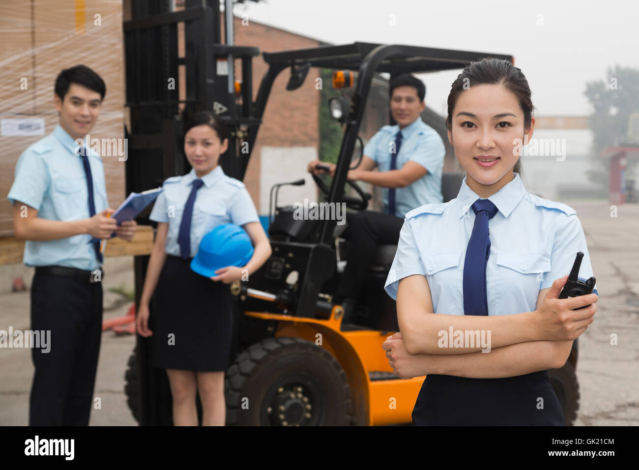 Logistics Warehouse Management Team Stock Photo - Alamy