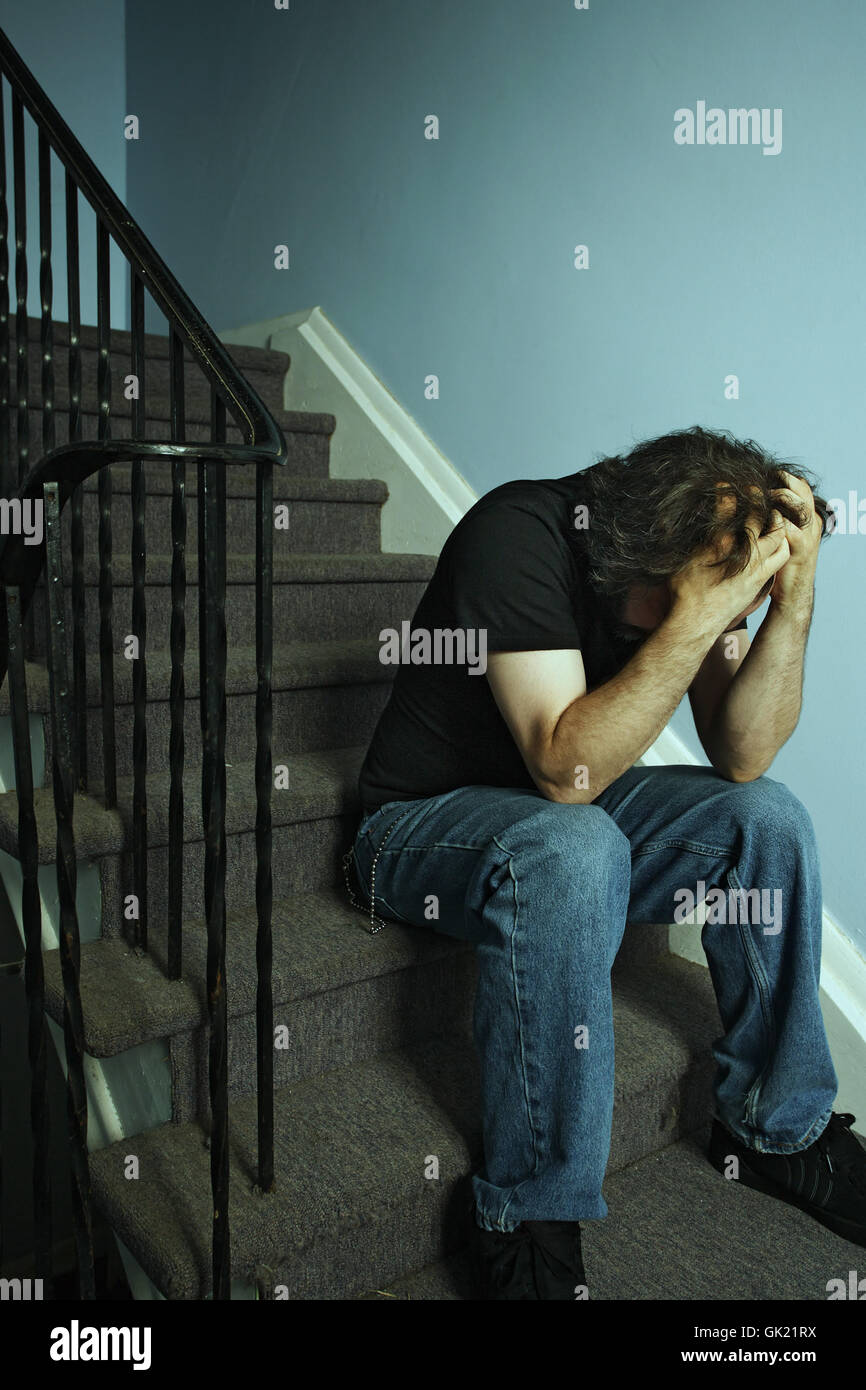 sad adult depression Stock Photo - Alamy