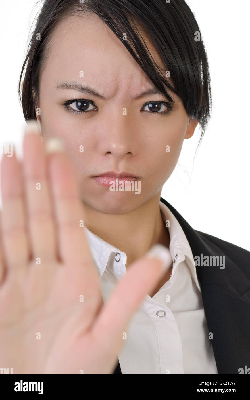 Refuse no hand asian hi-res stock photography and images - Alamy