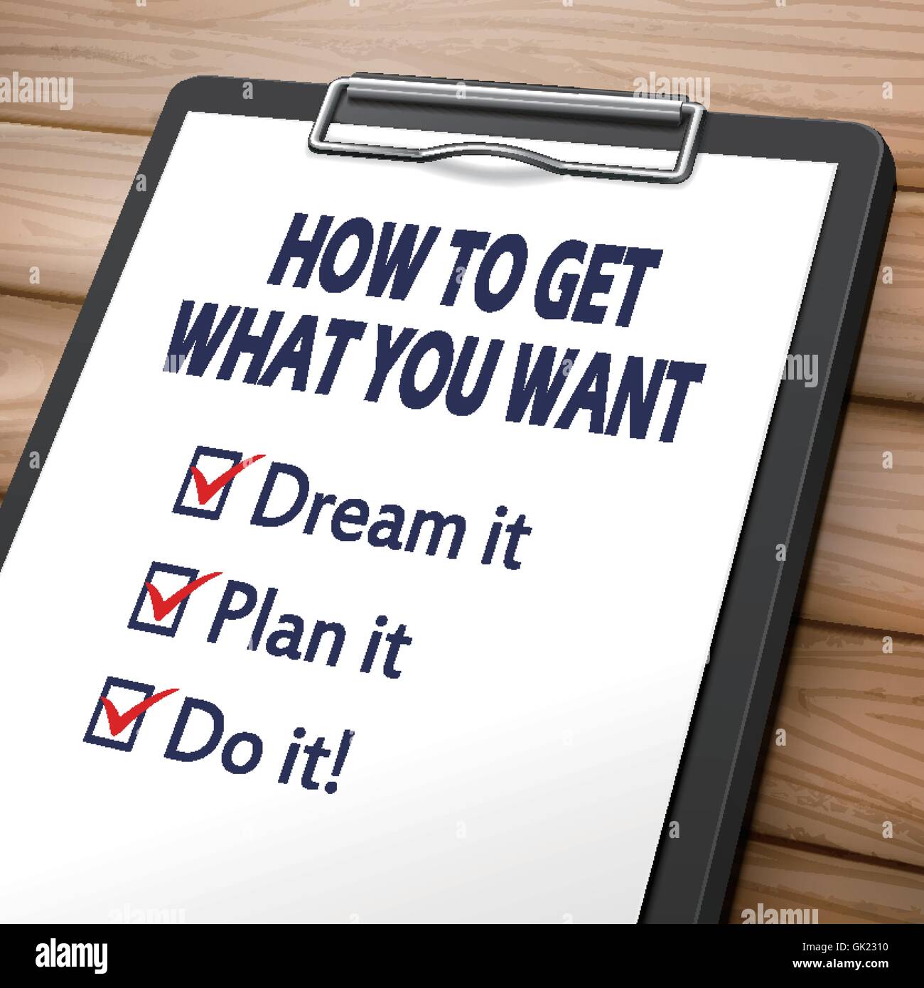 how to get what you want clipboard 3D image with check boxes marked for ...