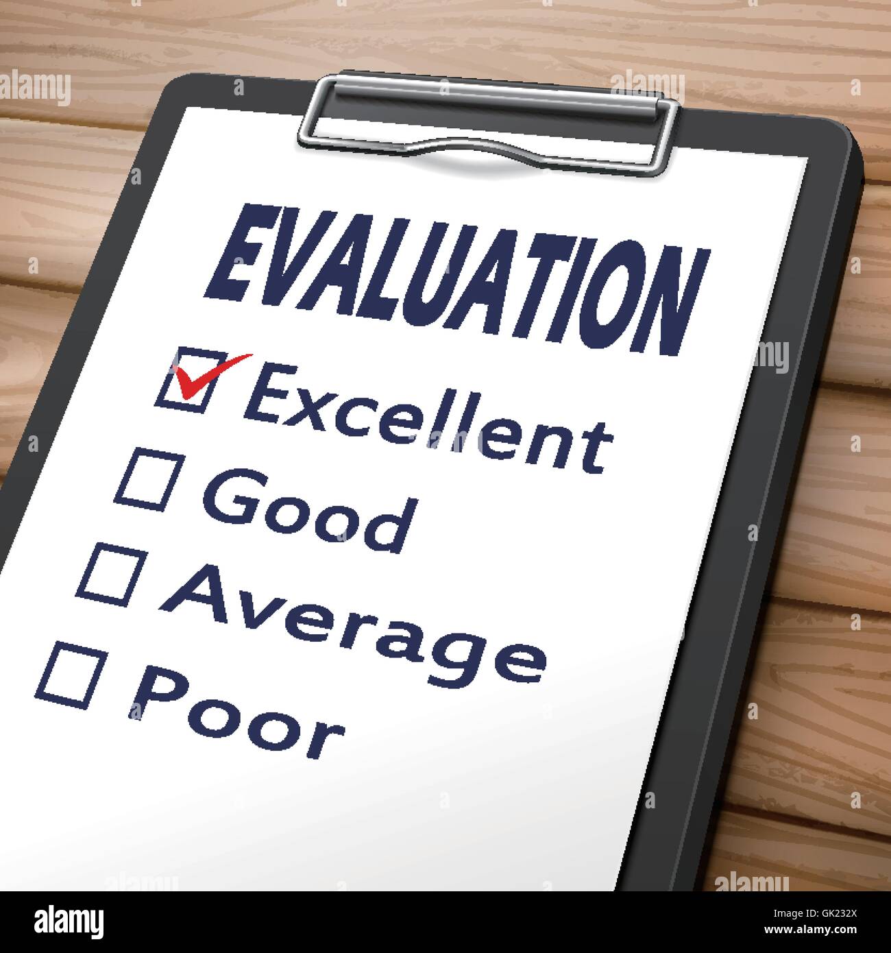 Evaluation image Stock Vector Images - Alamy