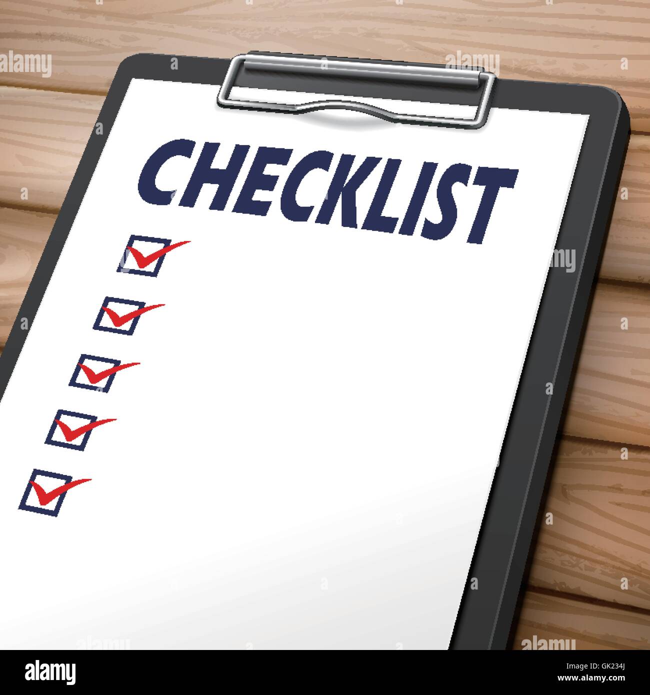 Checklist clipboard 3d image check Stock Vector Images - Alamy