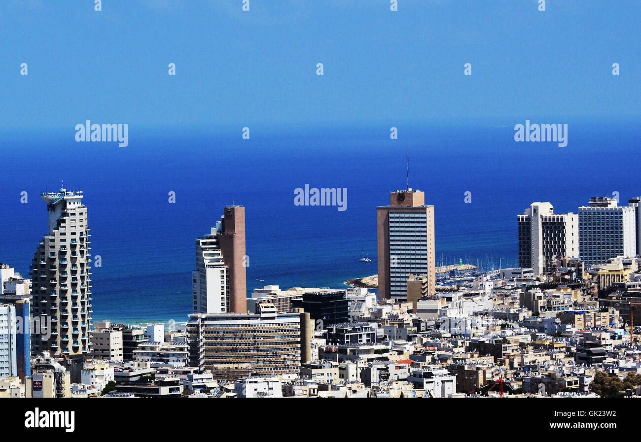 Aerial view of Tel-Aviv Stock Photo - Alamy