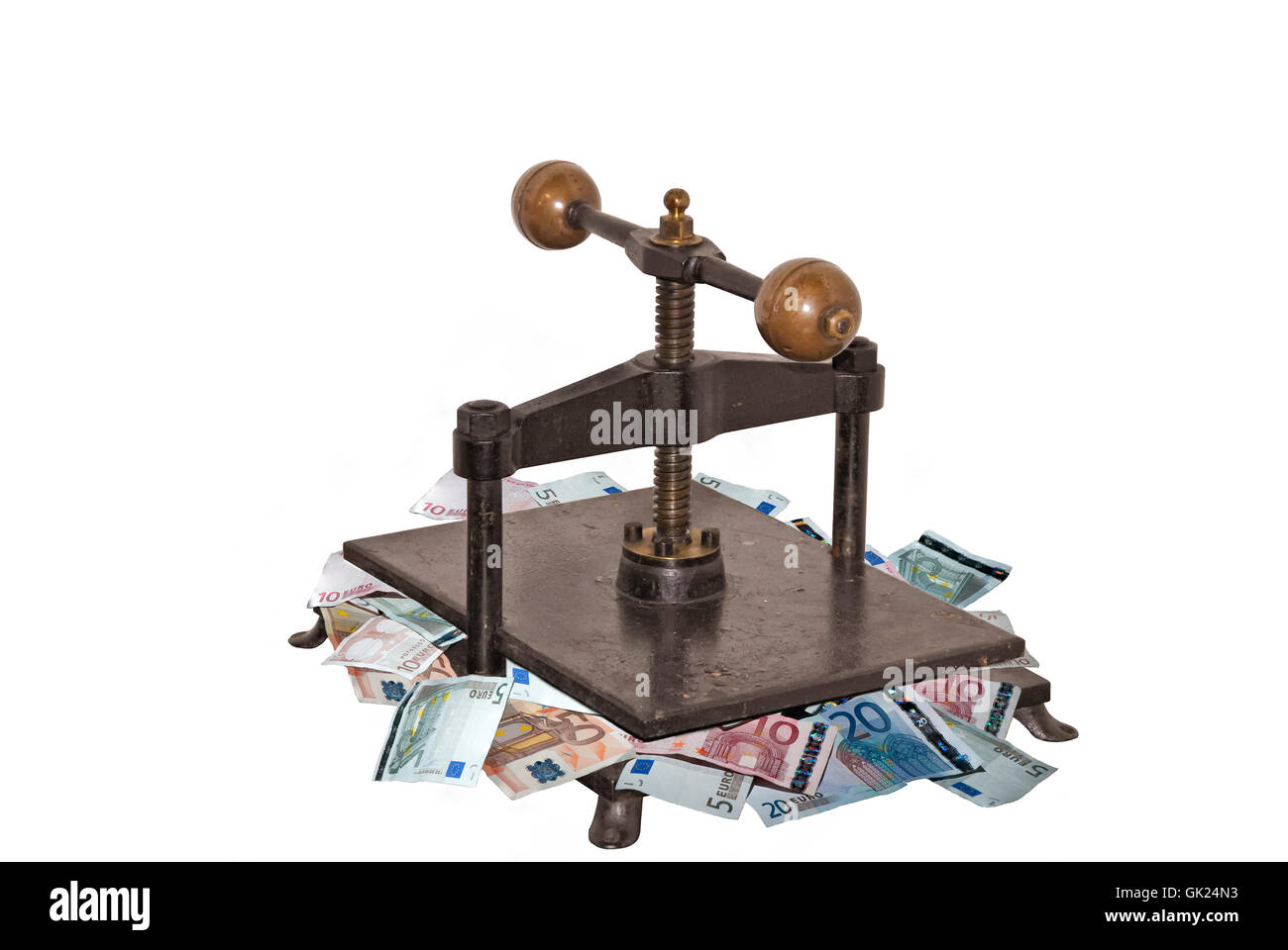Money print machine hi-res stock photography and images - Alamy