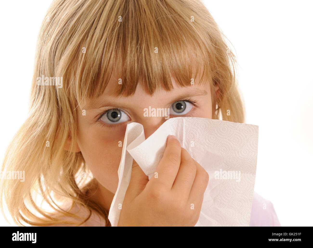 little girl with handkerchief Stock Photo - Alamy