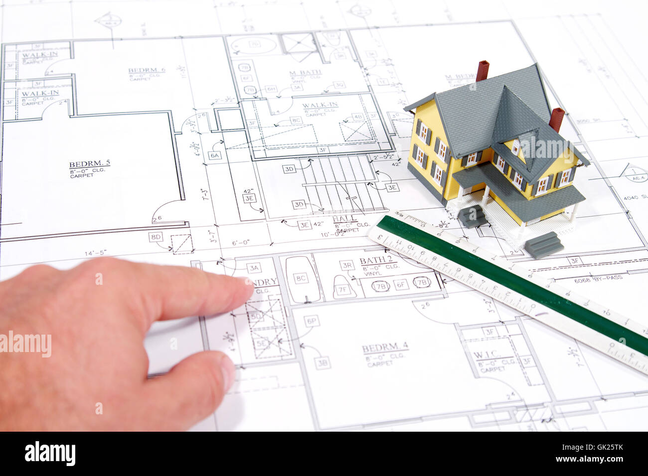 house building model Stock Photo - Alamy