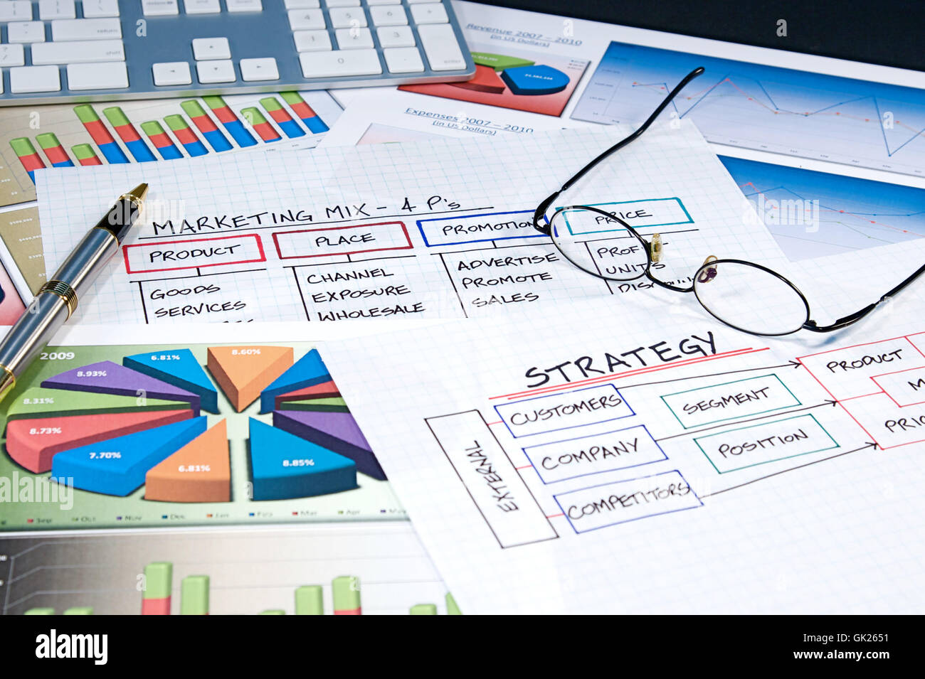 strategy chart business dealings Stock Photo - Alamy
