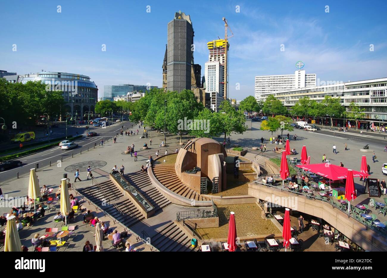 breitscheidplatz berlin with zoofenster Stock Photo - Alamy