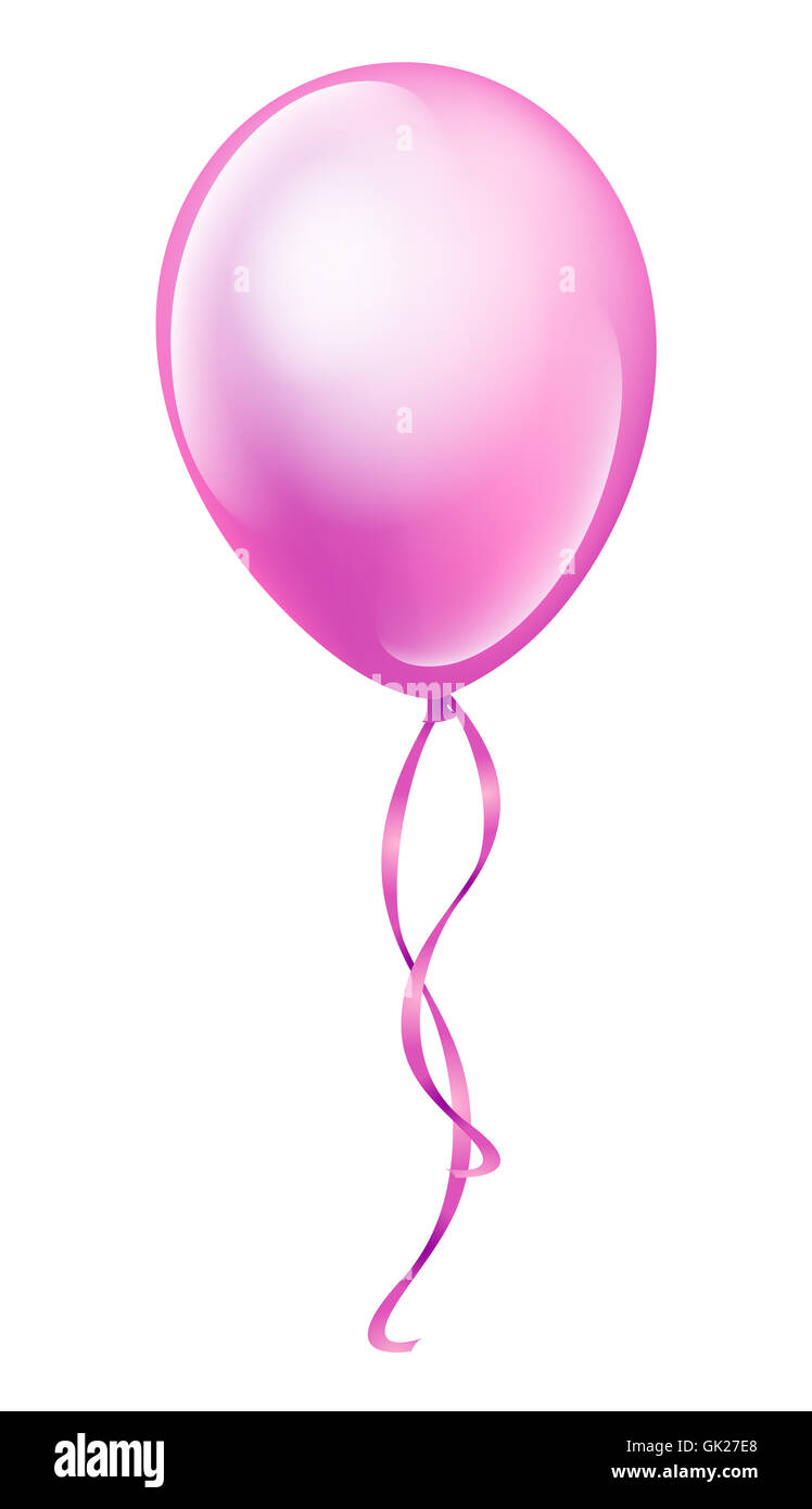 Pink balloon Cut Out Stock Images & Pictures - Alamy