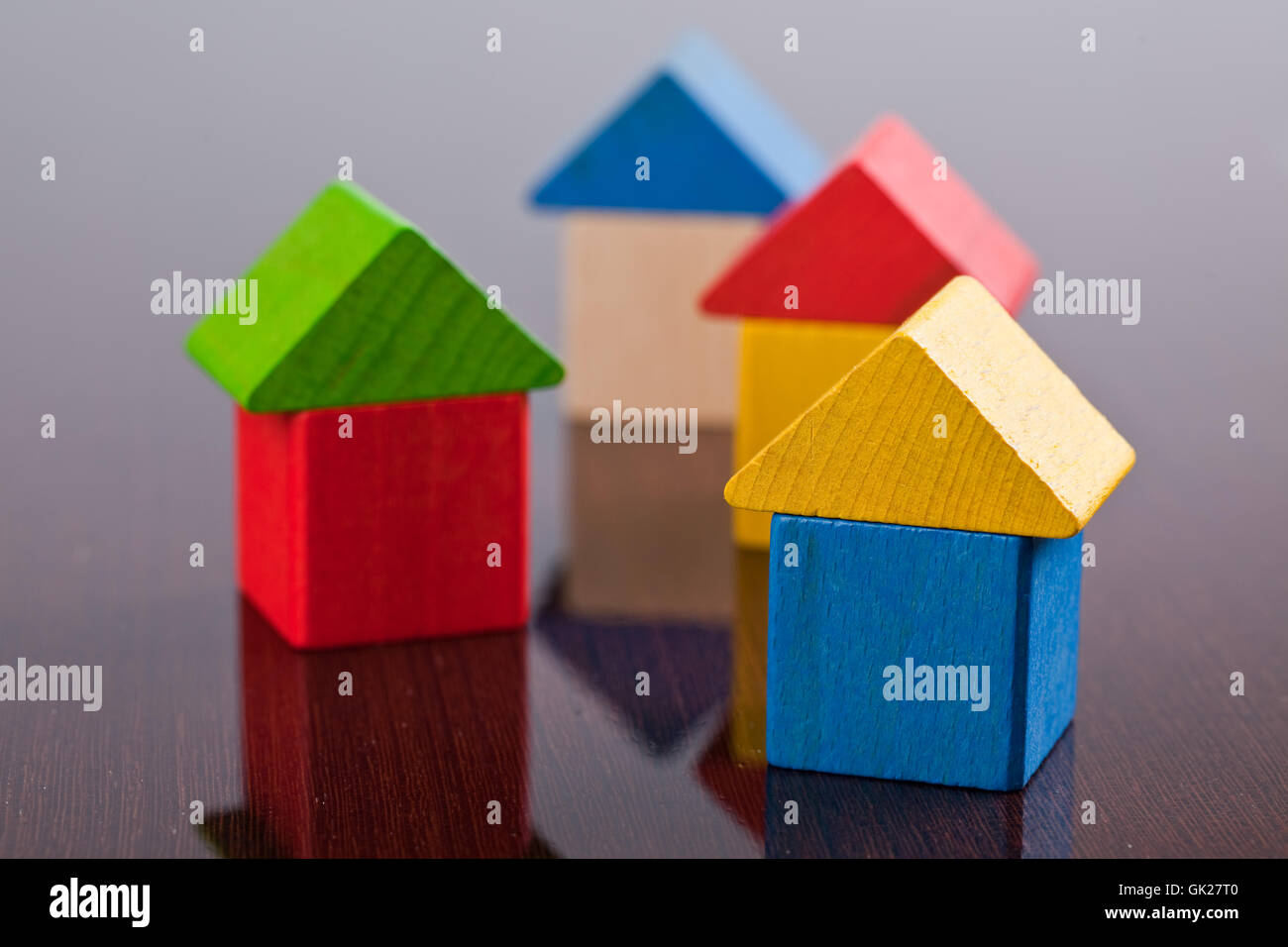house building game Stock Photo - Alamy