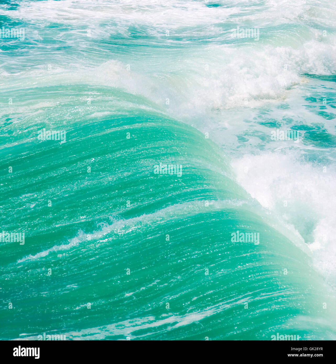 blue wave turquoise Stock Photo - Alamy