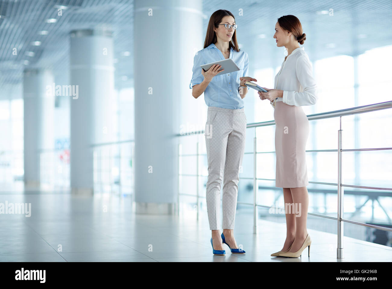 Leader and secretary Stock Photo - Alamy