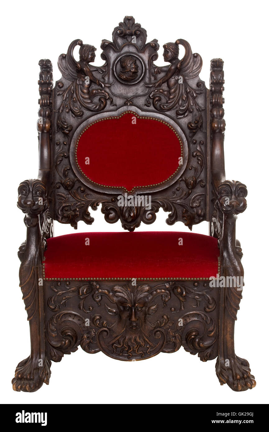 King throne Cut Out Stock Images & Pictures - Alamy