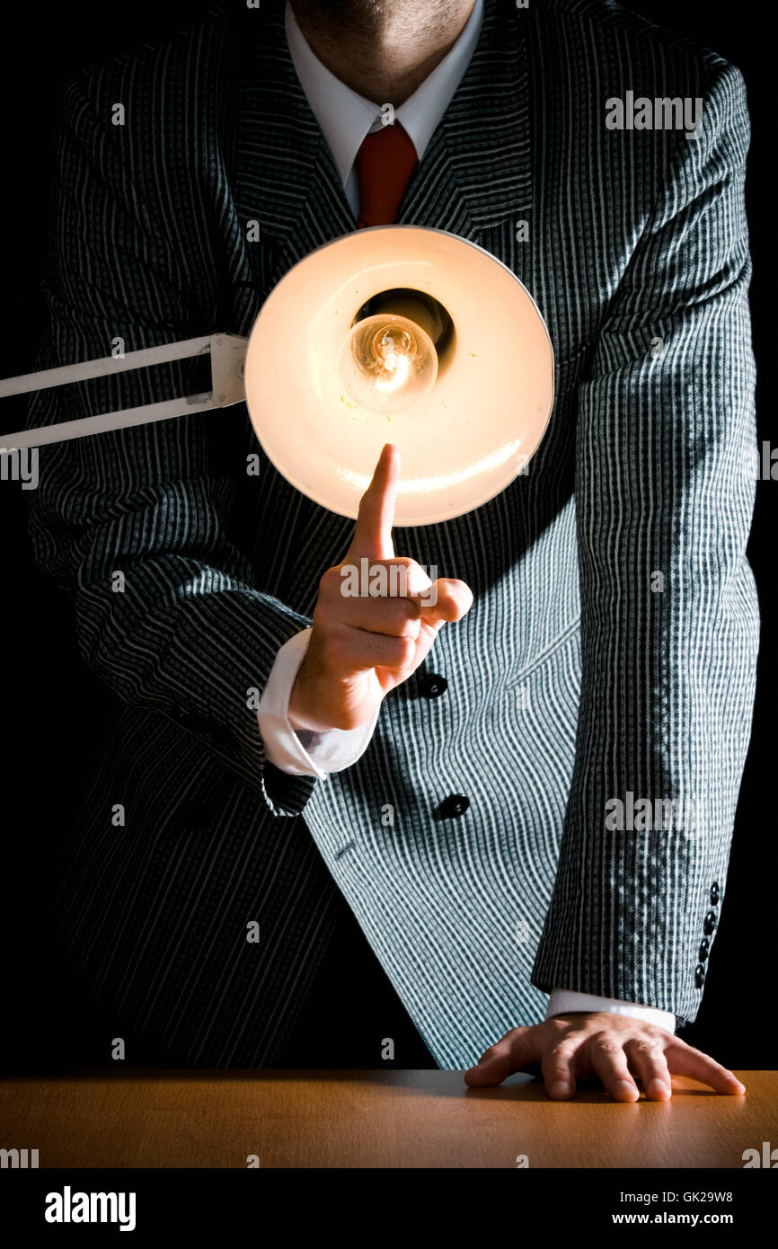 Interrogation lamp hi-res stock photography and images - Alamy