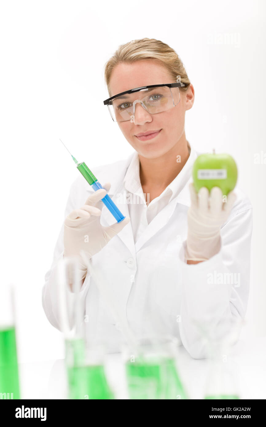 woman experiment research Stock Photo - Alamy