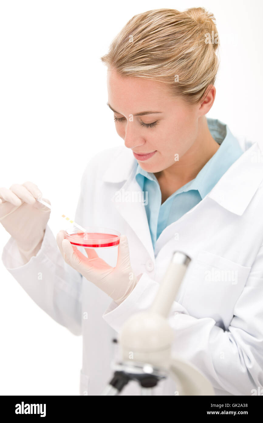 woman experiment research Stock Photo - Alamy