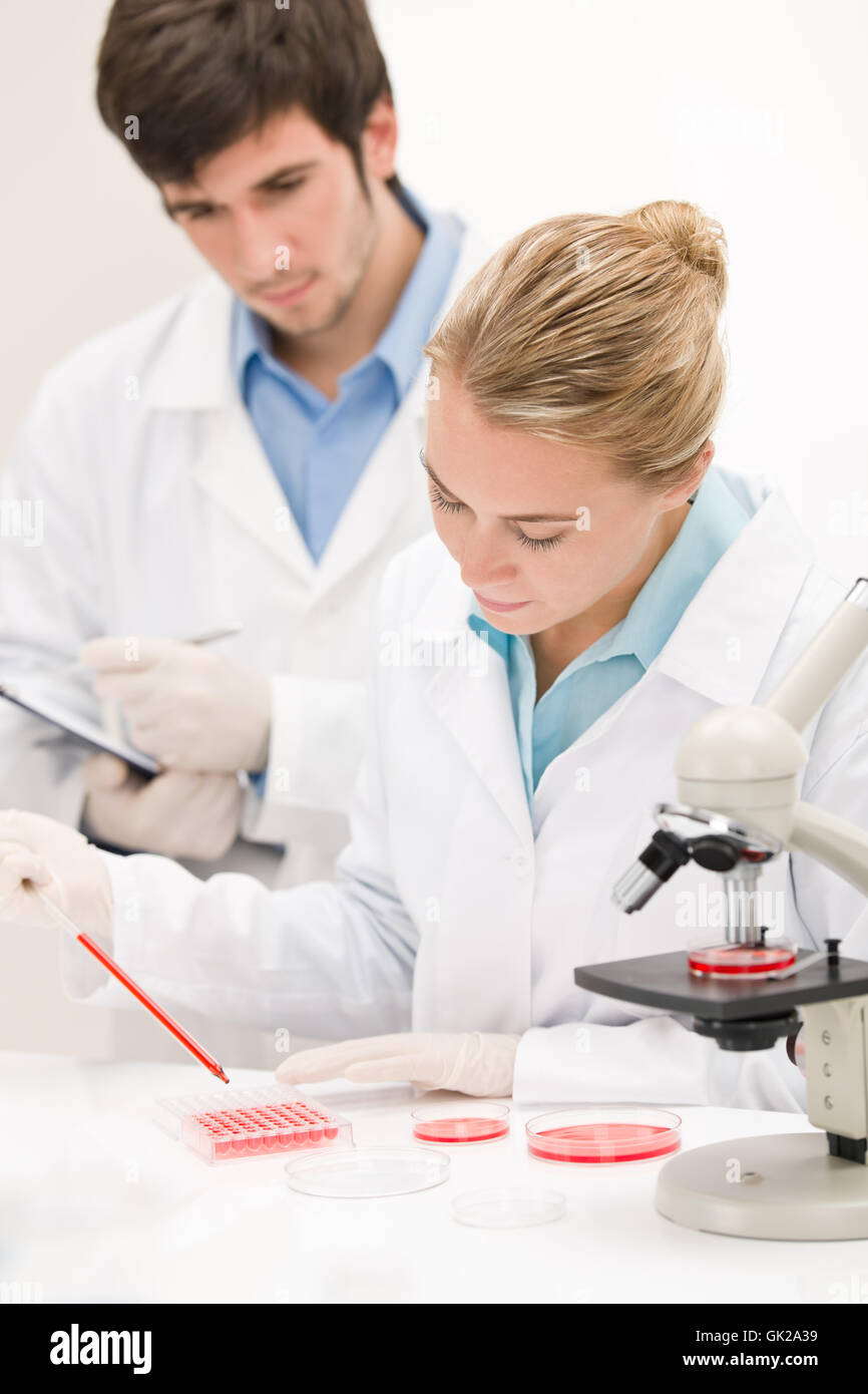 woman experiment research Stock Photo - Alamy