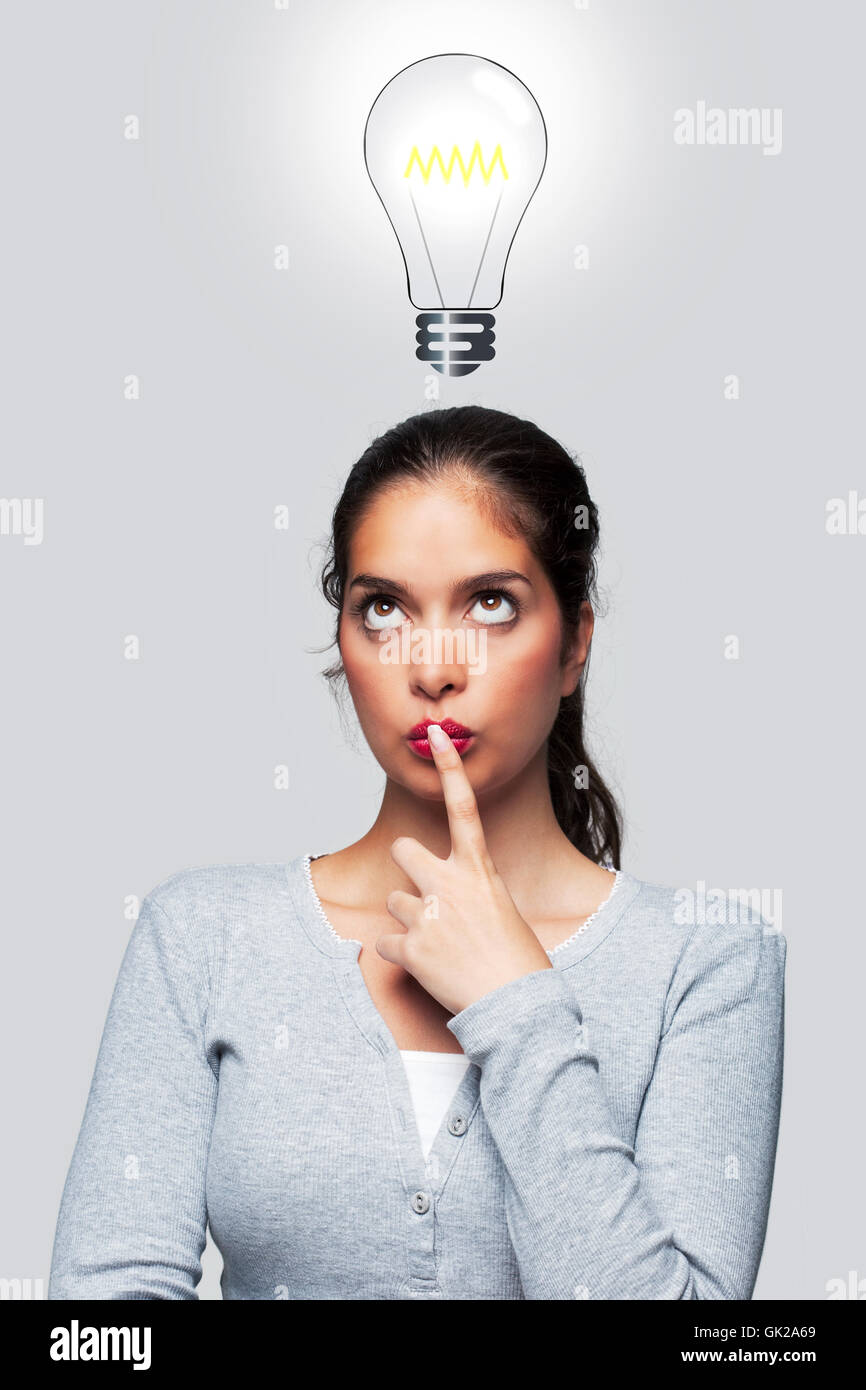 woman idea perspective Stock Photo - Alamy