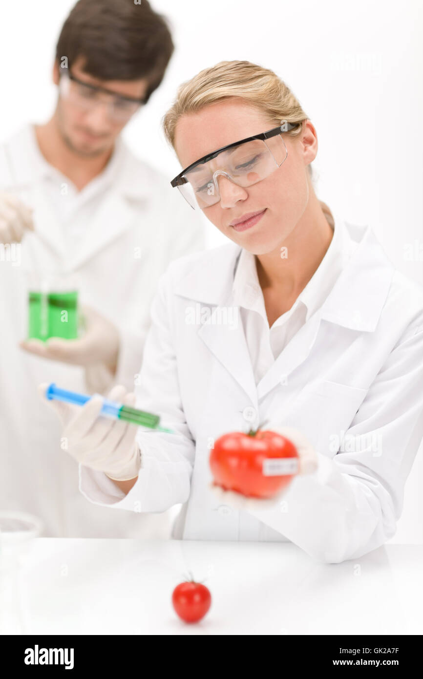 woman experiment research Stock Photo - Alamy