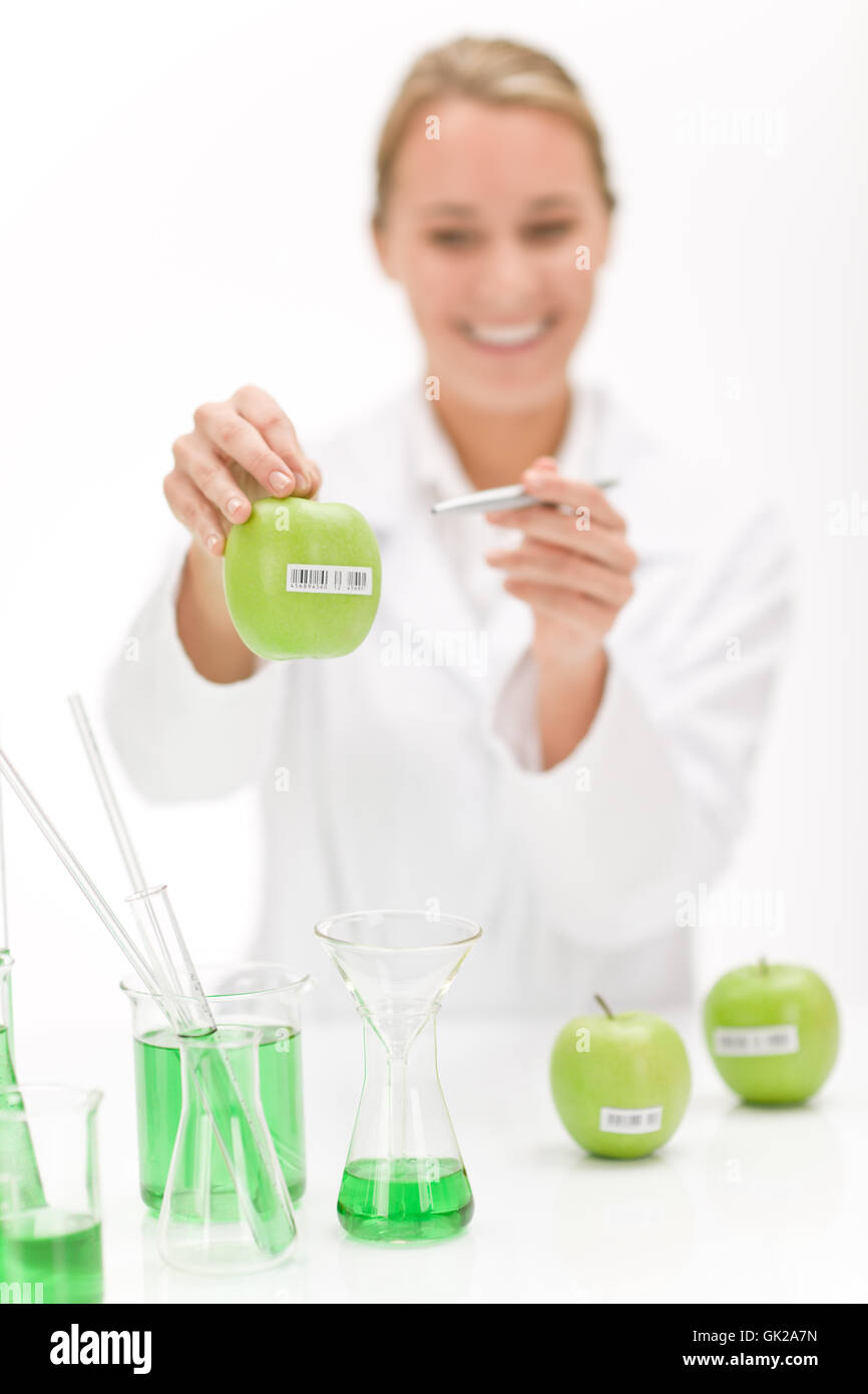 woman experiment research Stock Photo - Alamy