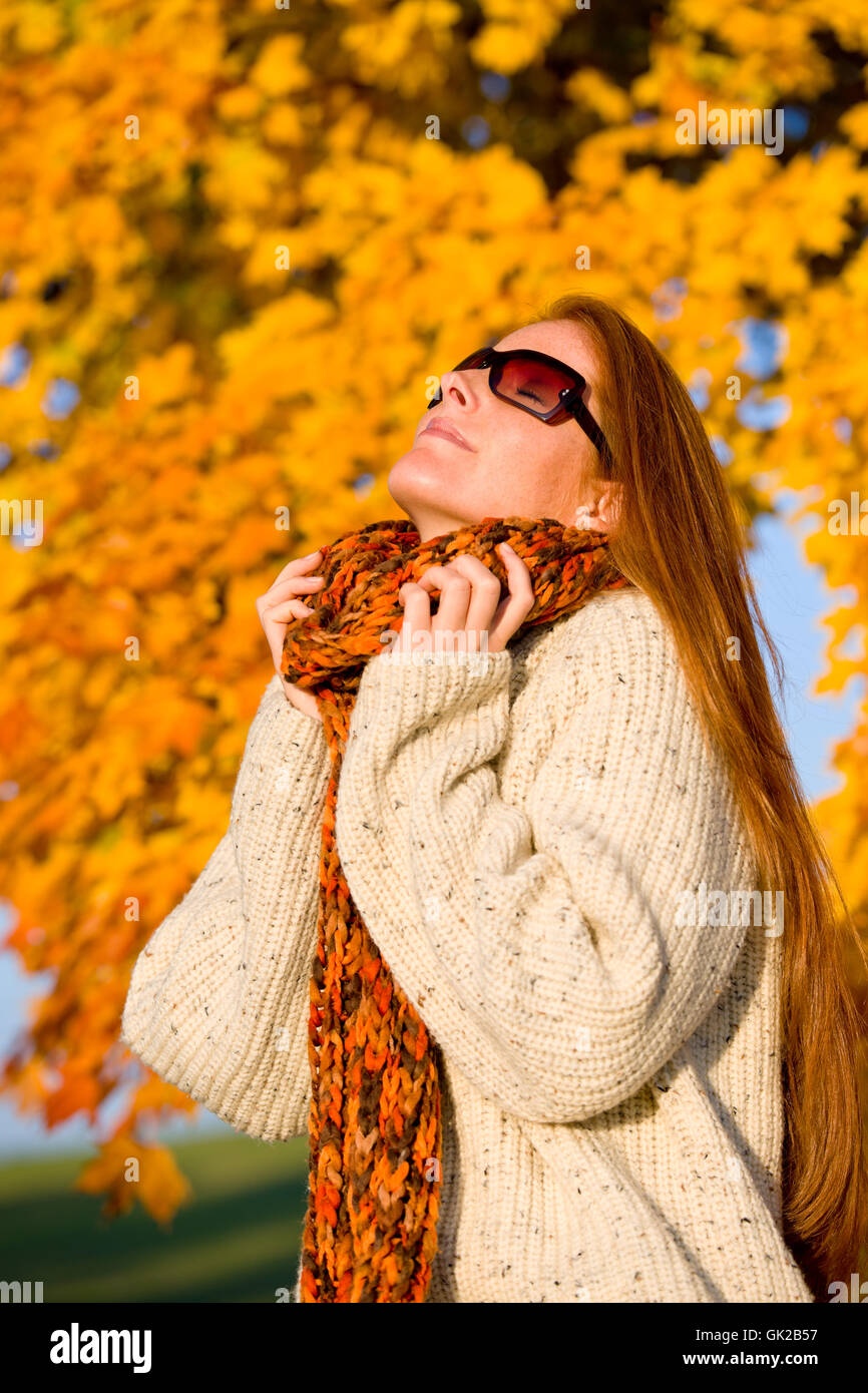 woman sunset portrait Stock Photo - Alamy