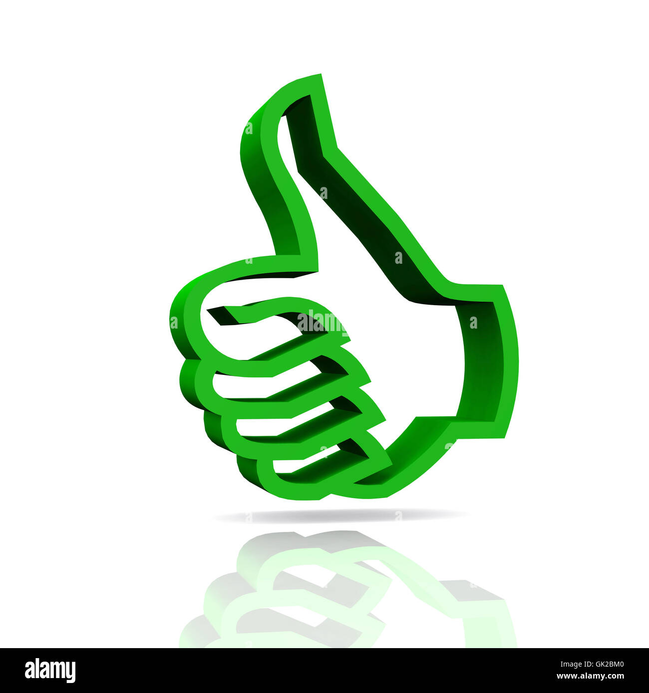 finger green positive Stock Photo - Alamy