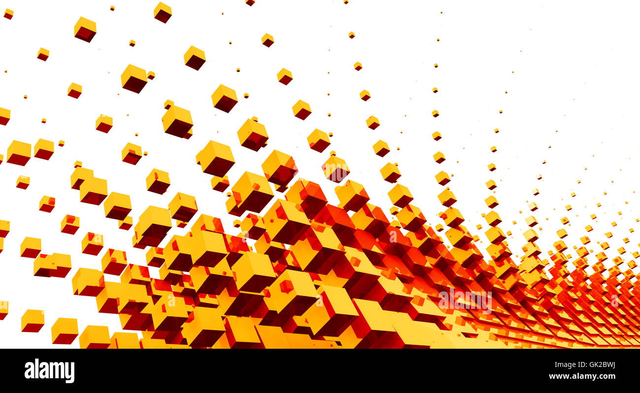 rectangular prism orange backdrop Stock Photo - Alamy