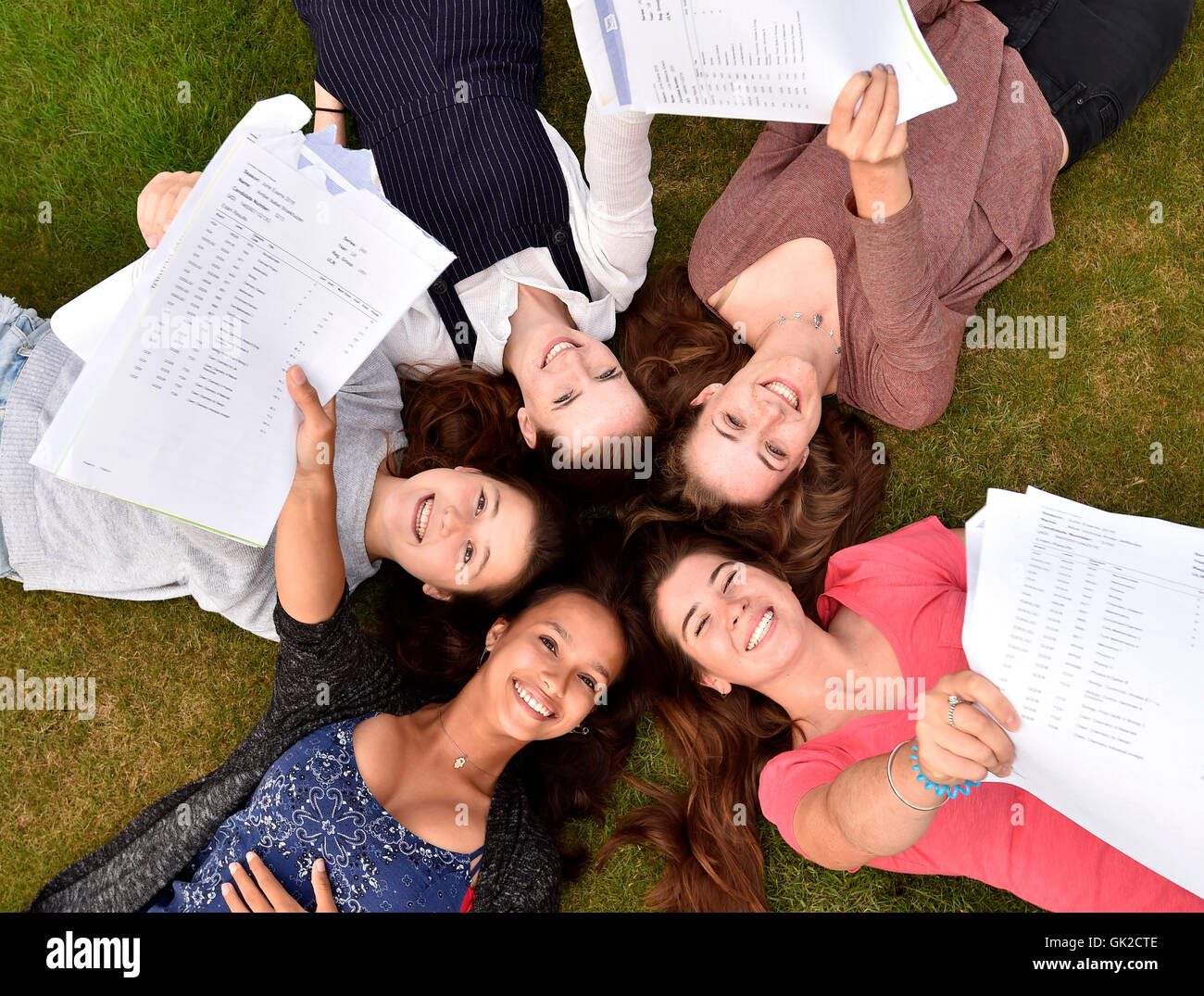 Students from the Lady Eleanor Holles School in Middlesex (Clockwise ...