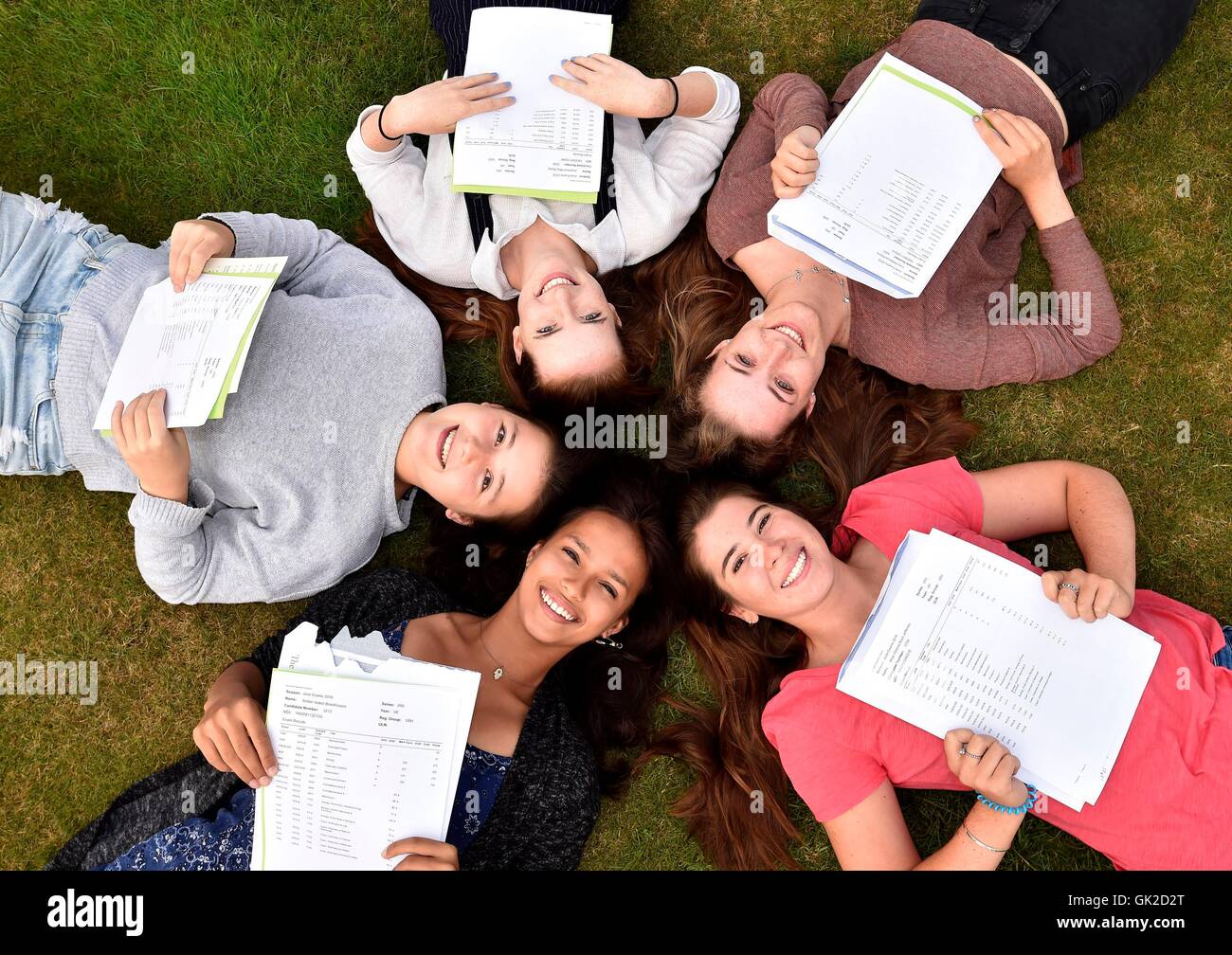 Students from the Lady Eleanor Holles School in Middlesex (Clockwise ...
