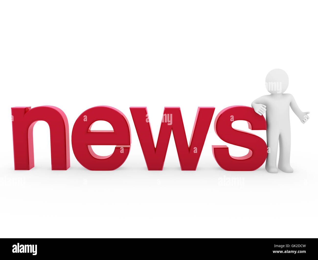 3d man newspaper hi-res stock photography and images - Alamy