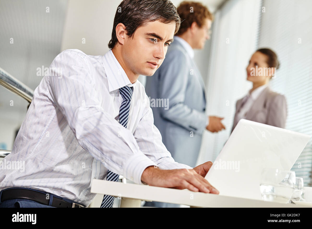 Businessman at work Stock Photo - Alamy