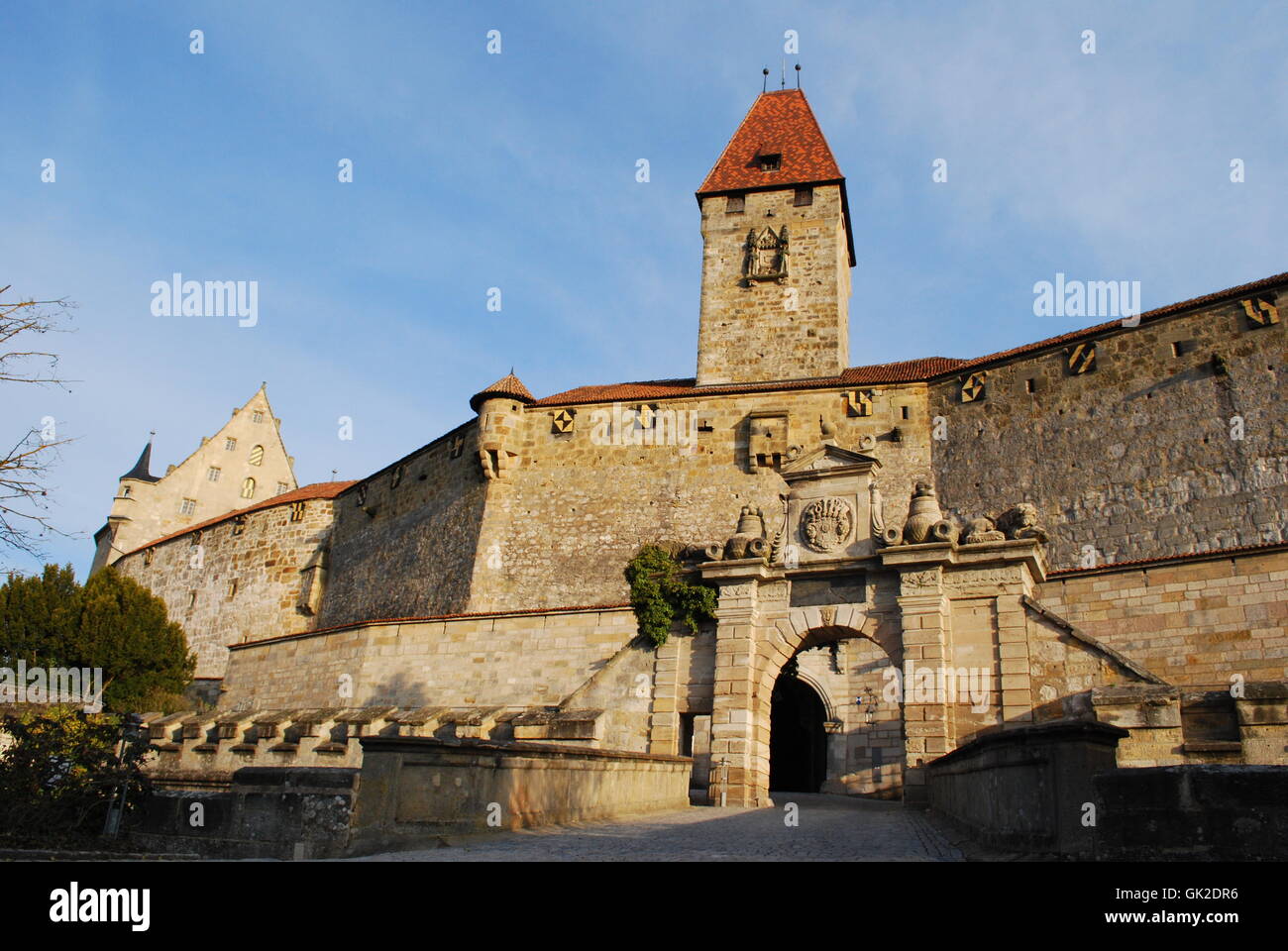 tower style of construction architecture Stock Photo - Alamy