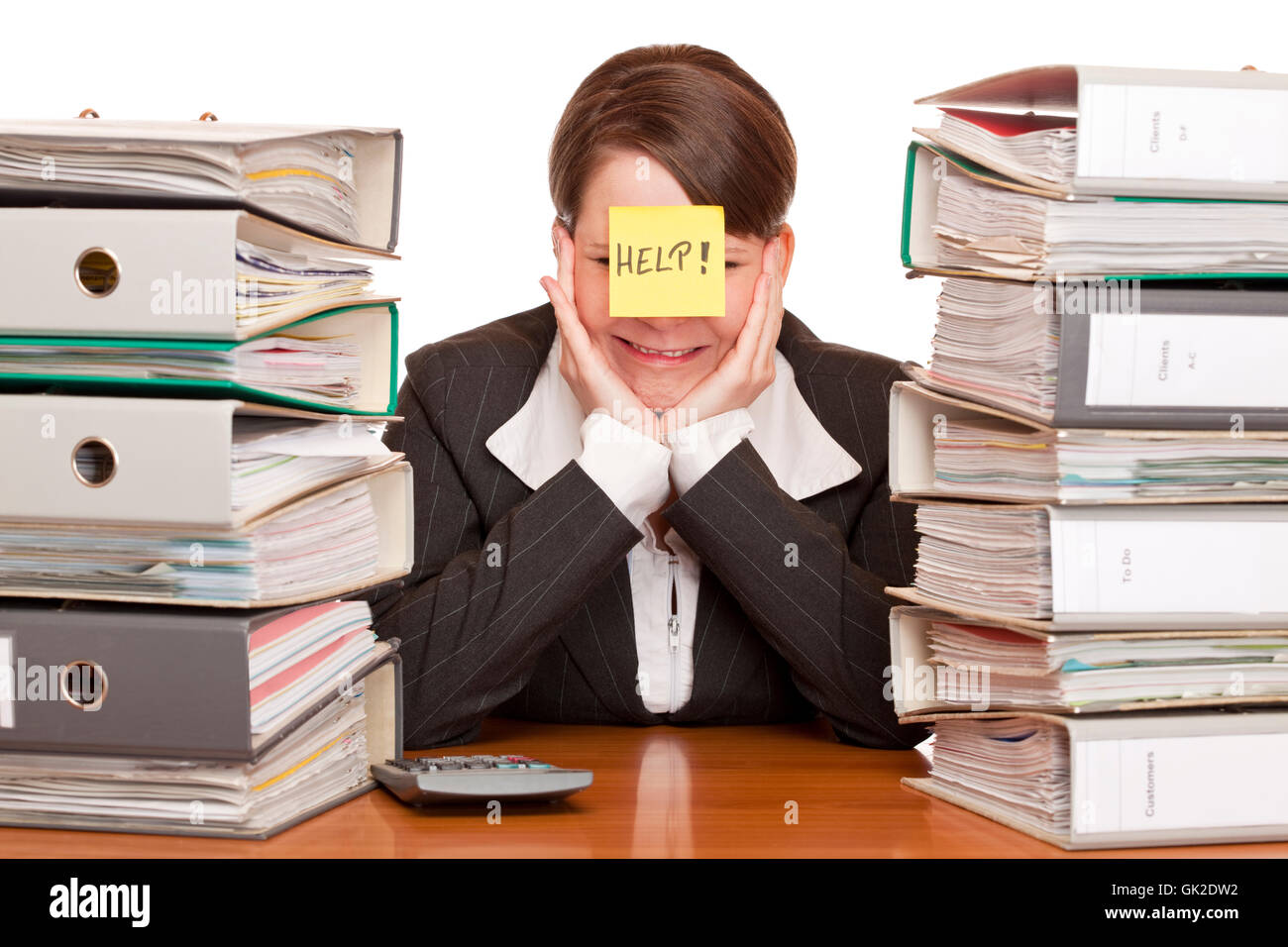 woman office frustrated Stock Photo - Alamy