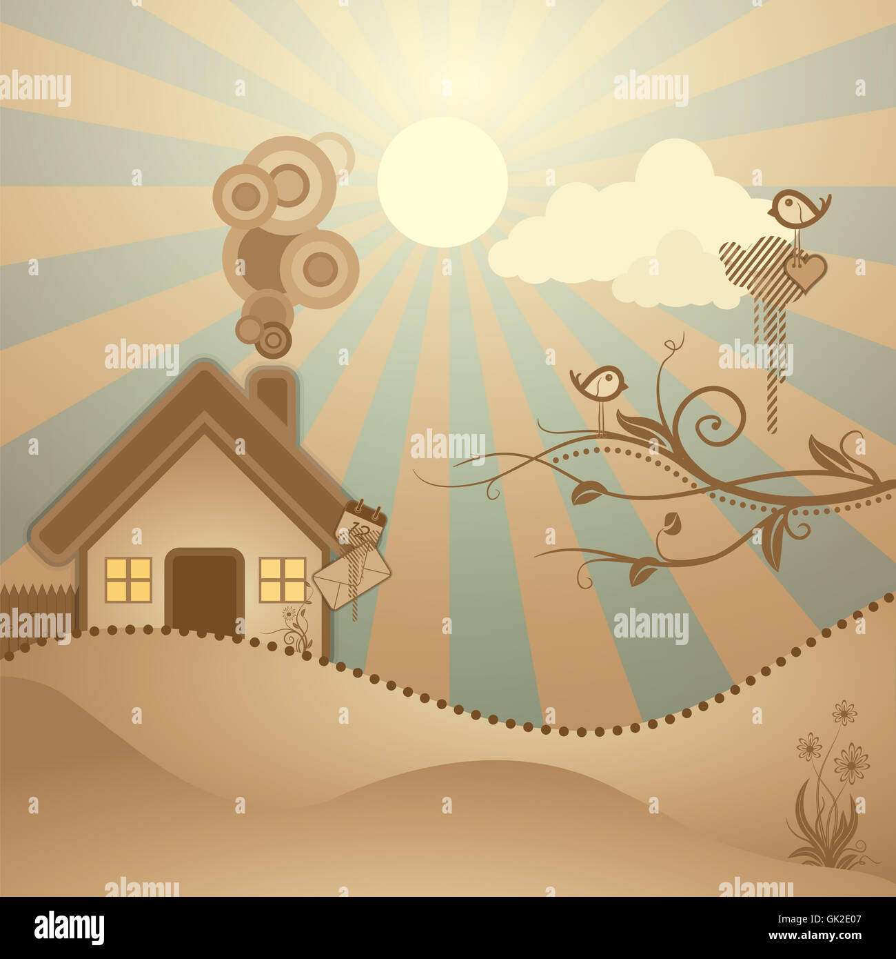 blue house building Stock Photo - Alamy