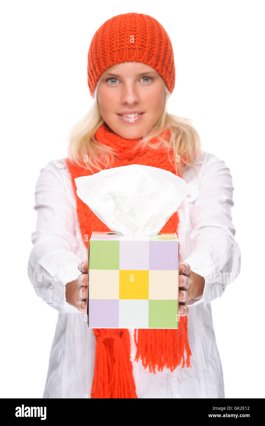 woman cold catarrh Stock Photo - Alamy