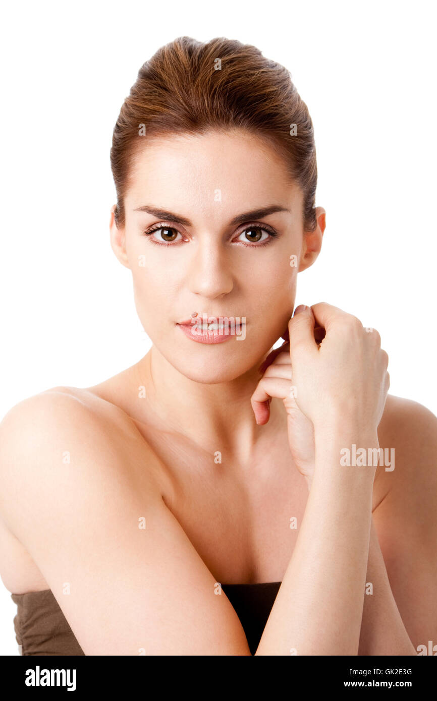 woman female face Stock Photo - Alamy