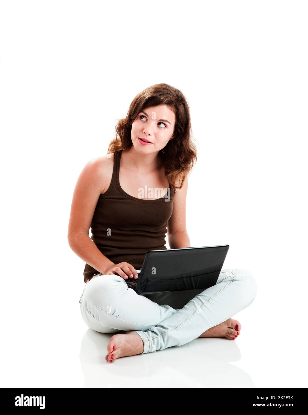 Lifestyle teen learning candid Cut Out Stock Images & Pictures - Alamy