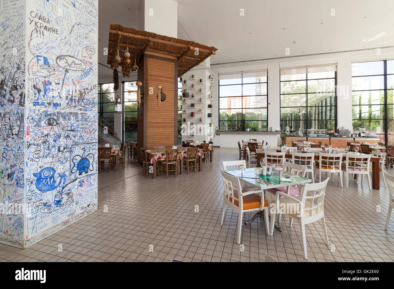 restaurant in Marmara hotel, Antalya Turkey Stock Photo - Alamy
