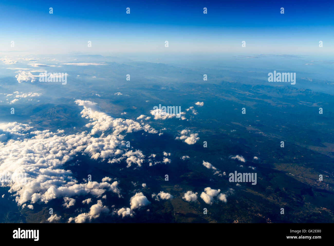 High Altitude Photo Of Planet Earth Horizon Stock Photo - Alamy