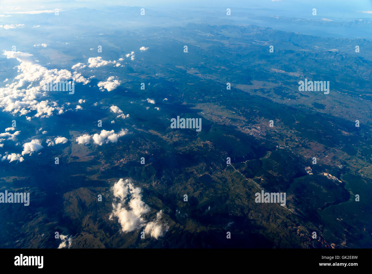 High Altitude Photo Of Planet Earth Horizon Stock Photo - Alamy