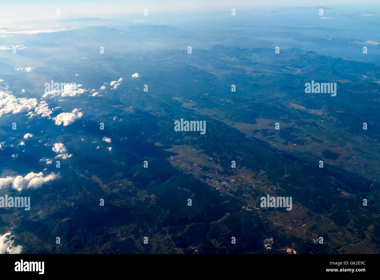High Altitude Photo Of Planet Earth Horizon Stock Photo - Alamy