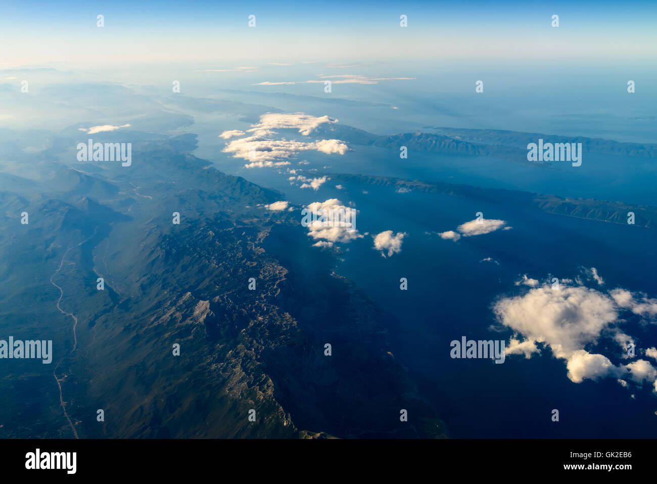 High Altitude Photo Of Planet Earth Horizon Stock Photo - Alamy