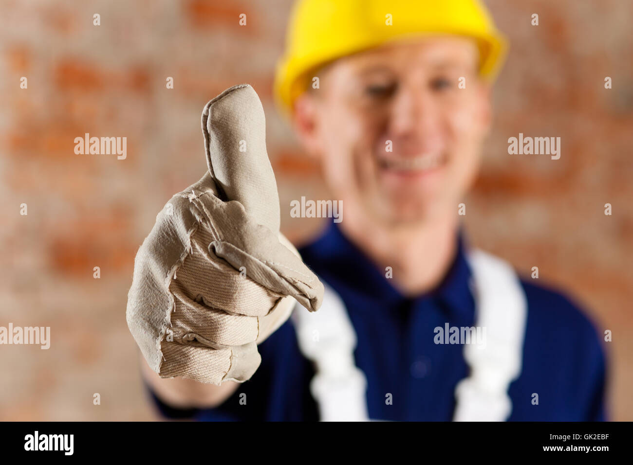 successful succesful construction worker Stock Photo - Alamy
