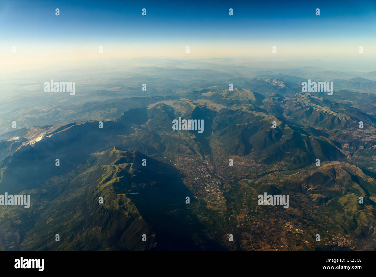 High Altitude Photo Of Planet Earth Horizon Stock Photo - Alamy